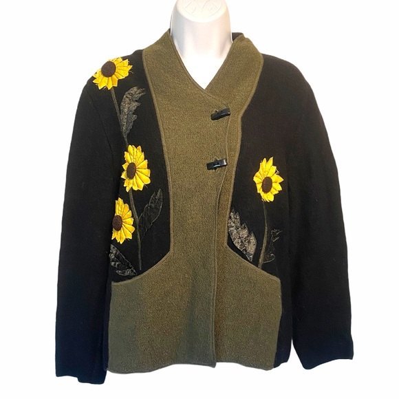 Jackets & Coats | Vintage South Wool Sunflower Jacket | Poshmark